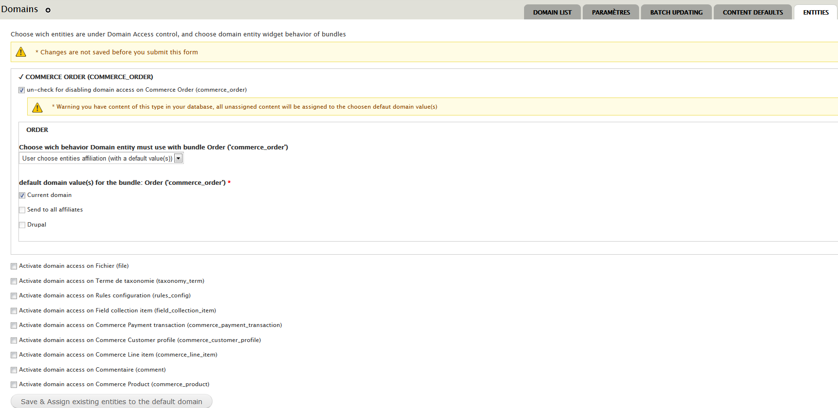 Domain Access Entity | Drupal.org
